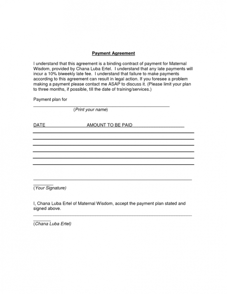 Editable Debt Repayment Contract Template Word Steemfriends