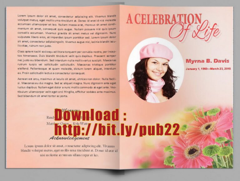 Obituary In Spanish Template